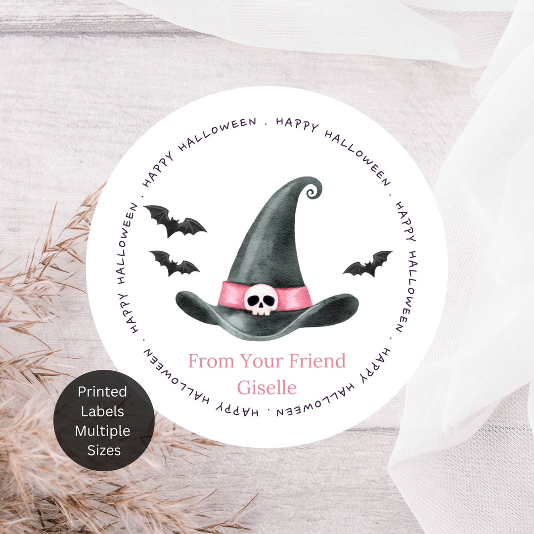 Custom Halloween Labels, Custom Halloween Stickers, Halloween Labels ...