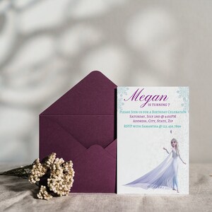 Editable Frozen 2 Birthday Invitation Frozen 2 Birthday - Etsy