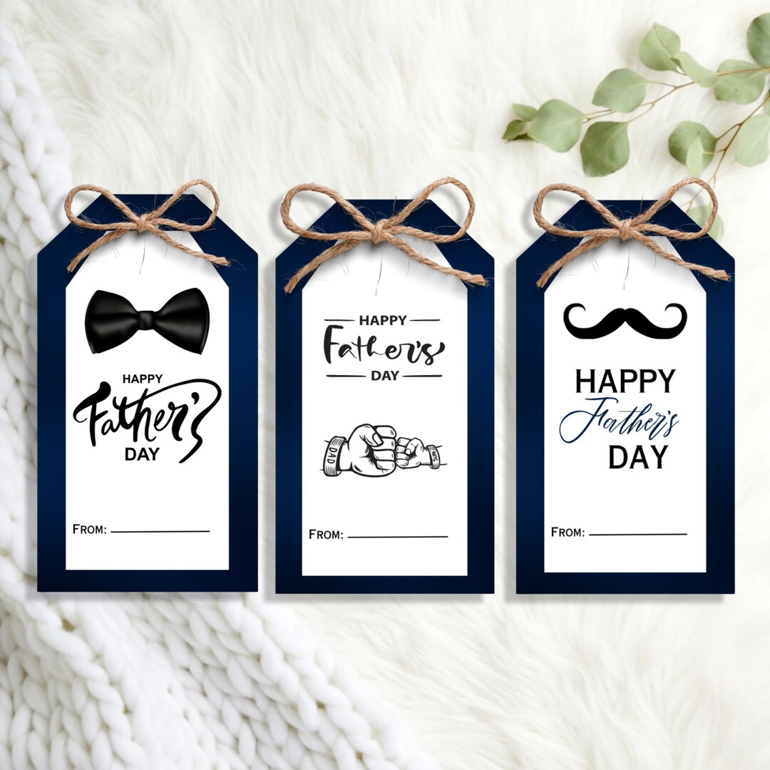 Father's Day Gift Tag Labels, Dad Gift Tag, Fathers Day Favor Tags ...