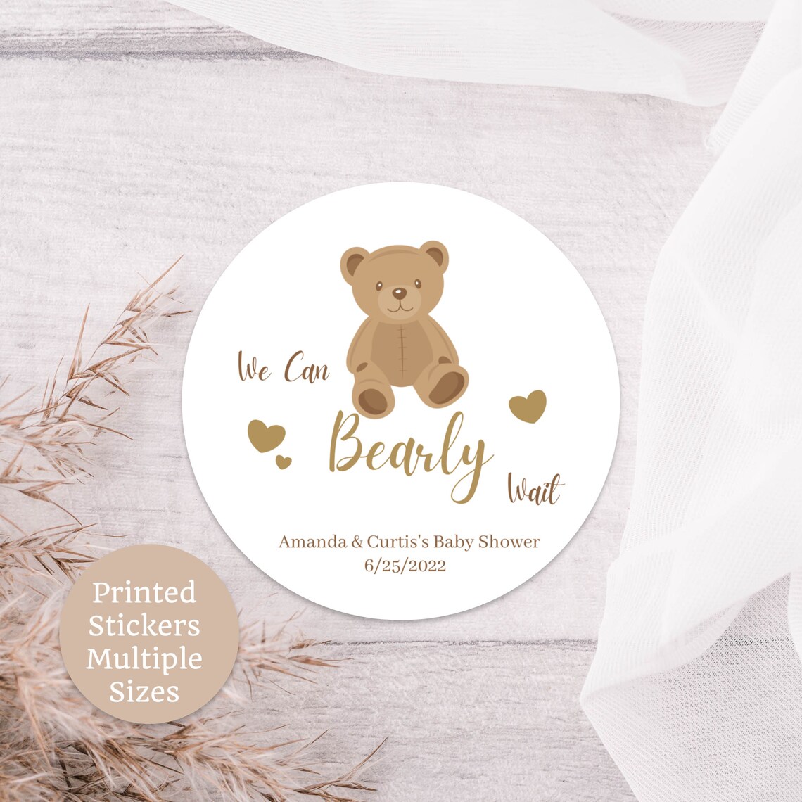 We Can Bearly Wait Stickers We Can Bearly Wait Baby Shower - Etsy