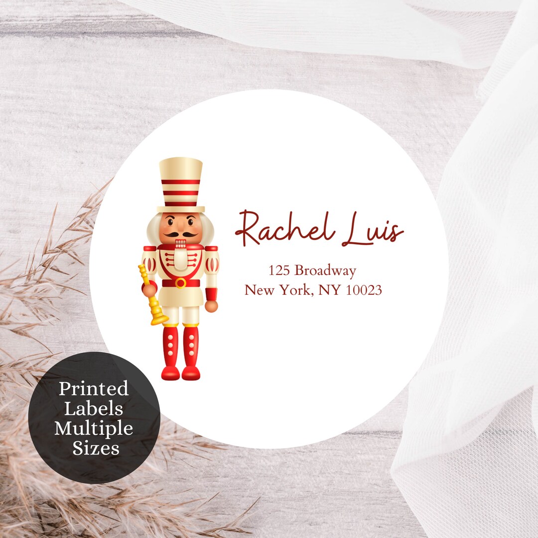 Custom Christmas Labels, Custom Christmas Return Address Labels, Custom ...