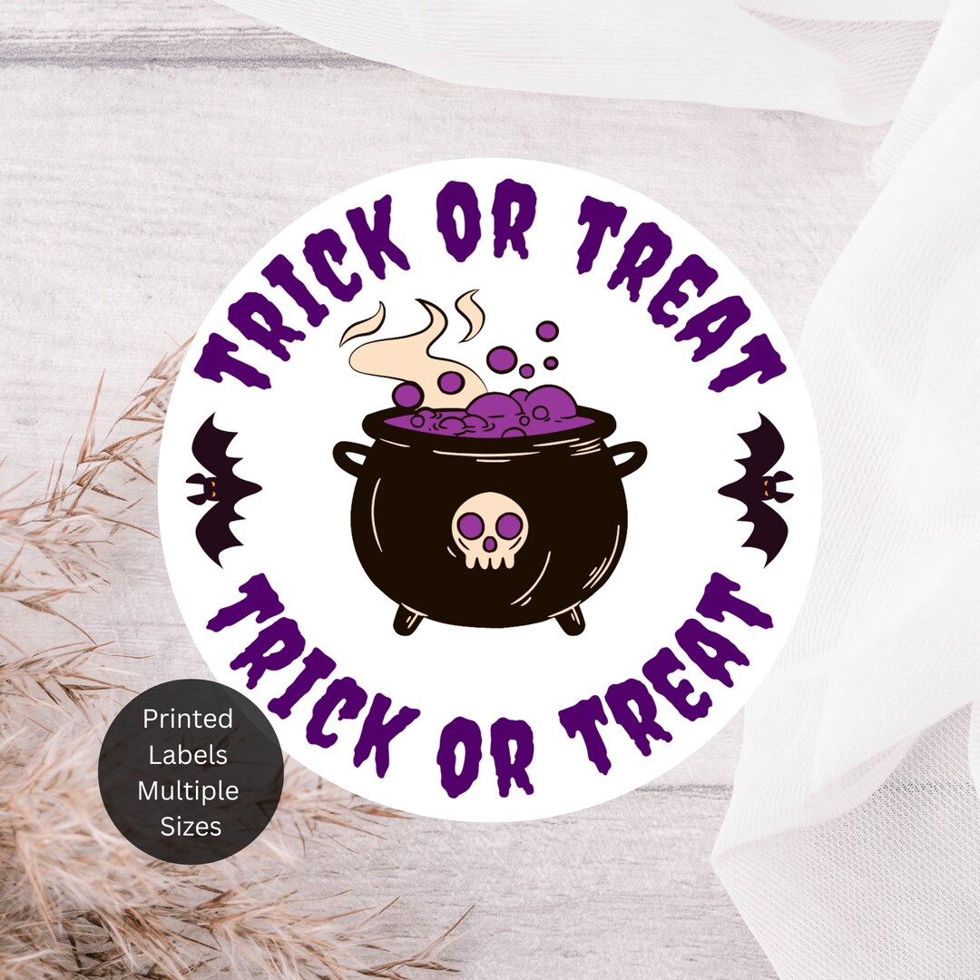 Halloween Round Labels, Halloween Stickers, Halloween Envelope Seals ...