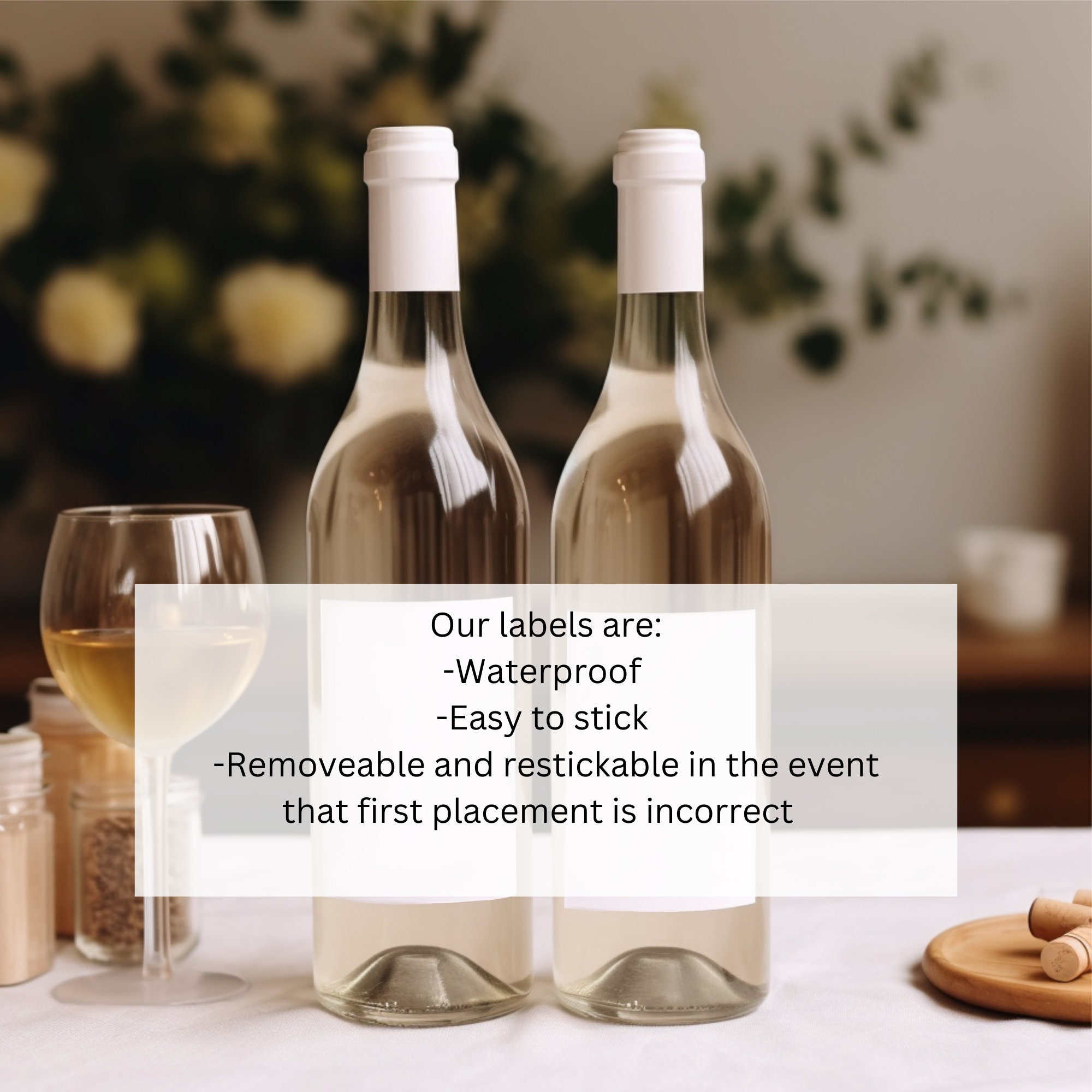 Custom Printed Wine Labels, Christmas Gift for Parents, Holiday Gift ...
