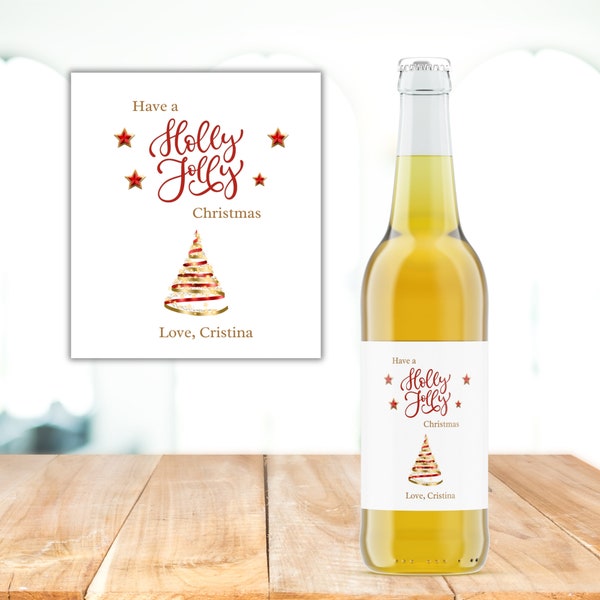 Christmas Beer Label - Etsy