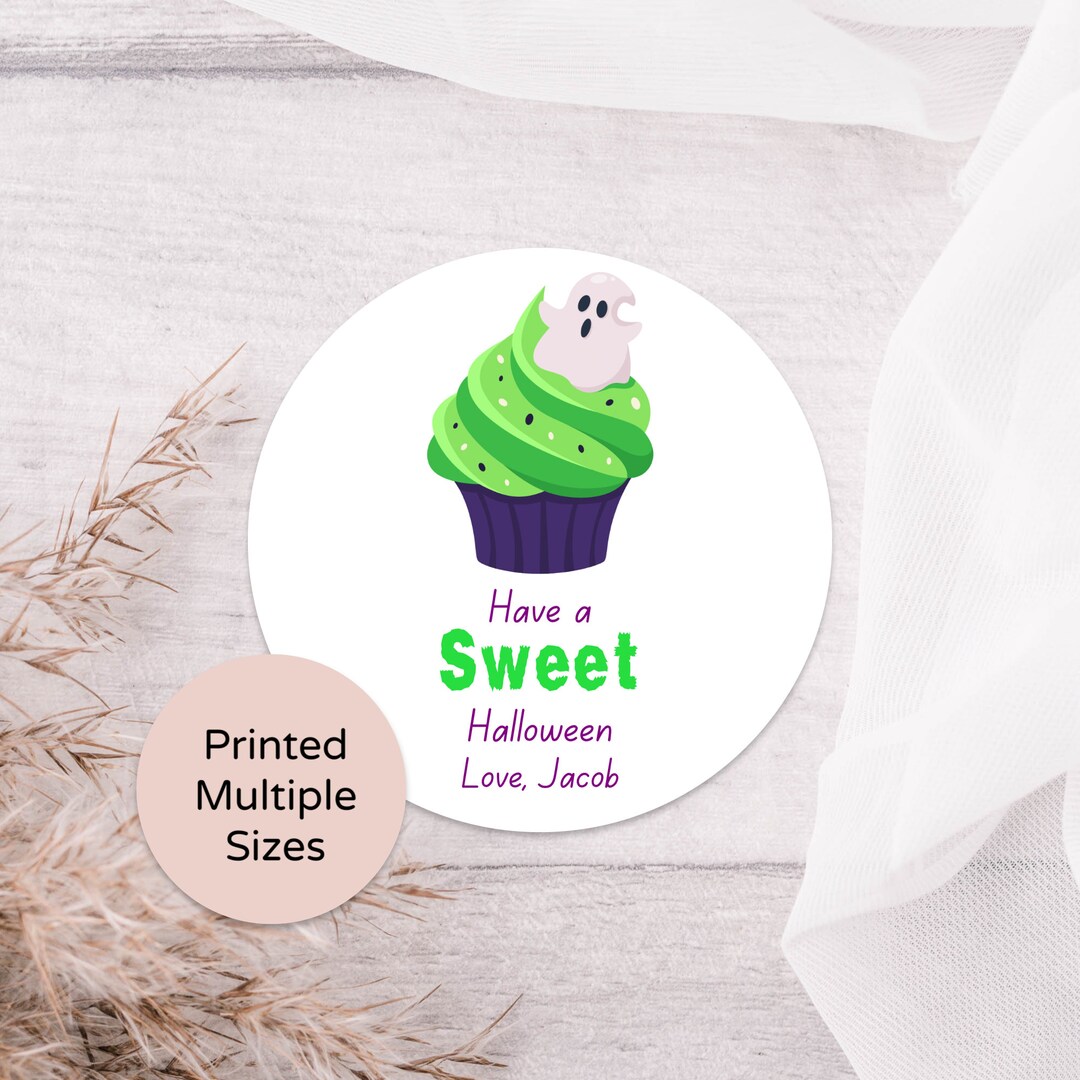 Custom Printed Halloween Labels, Kids Goody Bag Labels, Have a Sweet ...