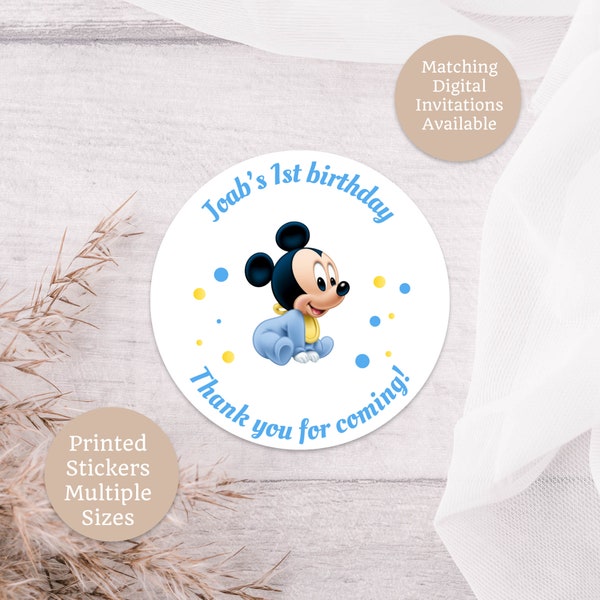 Mickey Stickers - Etsy