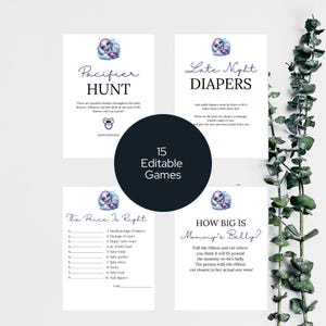 Alien Baby Shower Game Bundle Templates, UFO Outerspace Themed Baby ...