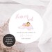 Custom Heaven Sent Baby Shower Labels, Baby Girl Heaven Sent Baby ...