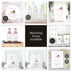 Custom Heaven Sent Baby Shower Labels, Baby Girl Heaven Sent Baby ...