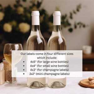 Set of 8 Custom Mini Wine Bottle Labels, Custom Wine Bottle Label ...