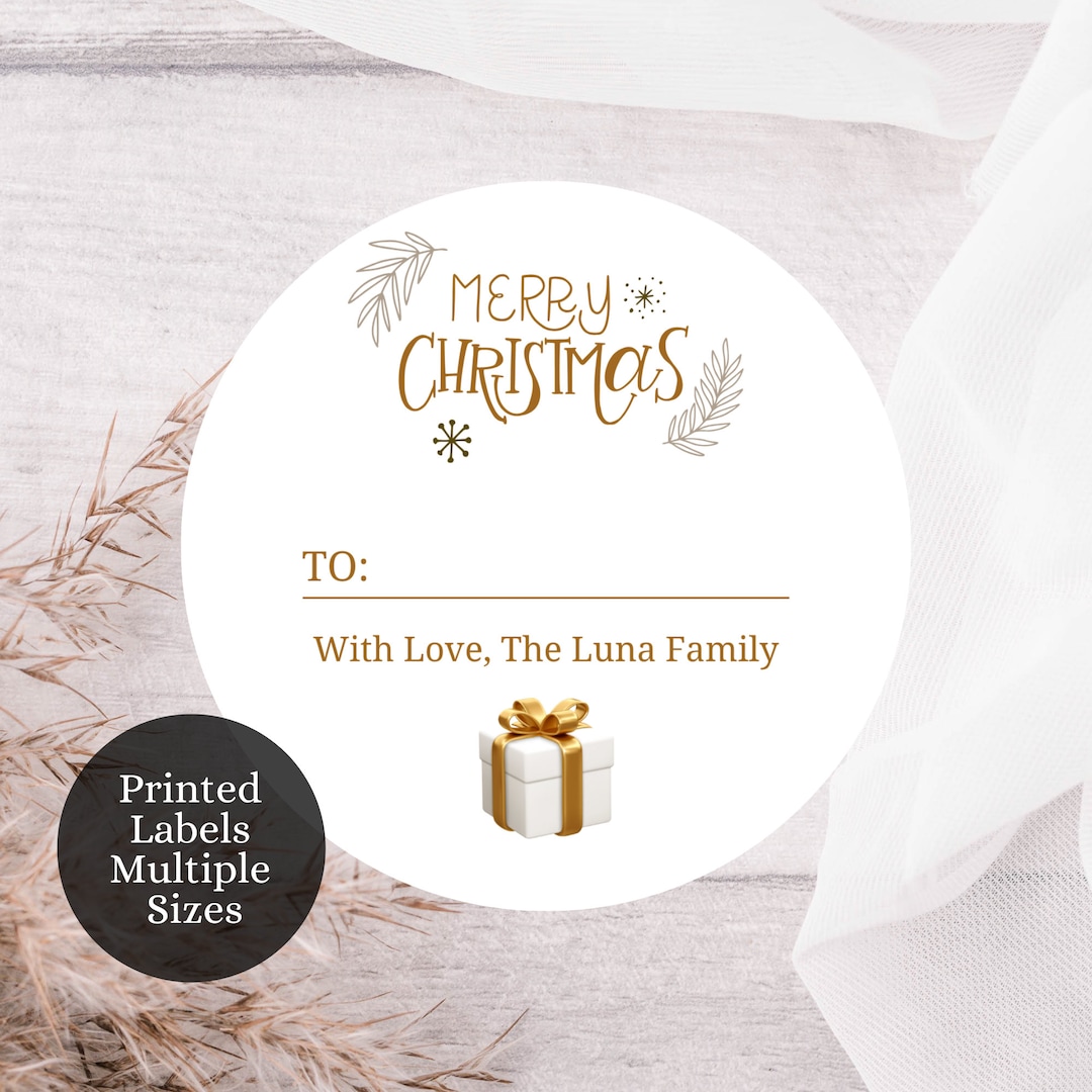 Christmas Gift Labels - Christmas Stickers - Custom Christmas Labels ...