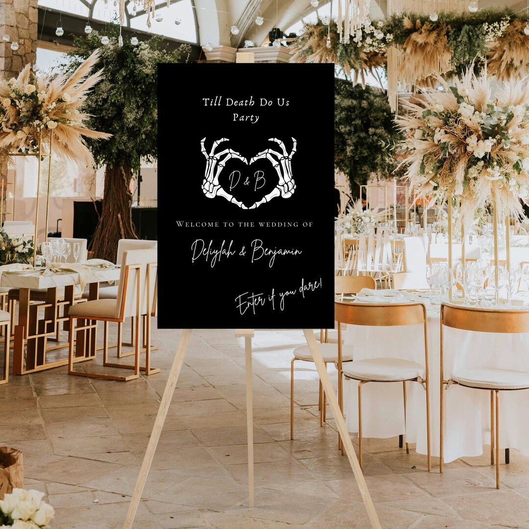 Editable Till Death Do Us Part Welcome Sign, Til Death Do Us Part ...
