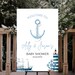 Editable Nautical Themed Welcome Party Sign, Printable, Editable Baby ...