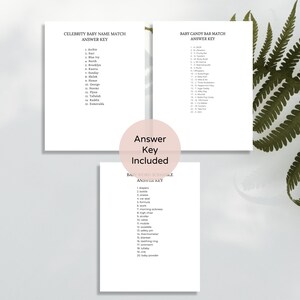 Bunny Rabbit Baby Shower Game Bundle, Bunny Baby Shower Game Set ...