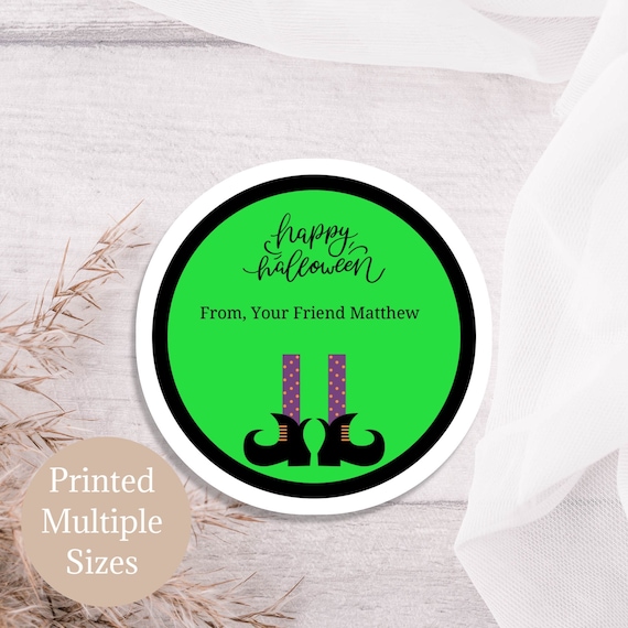 Custom Halloween Stickers Halloween Party Favor Sticker - Etsy