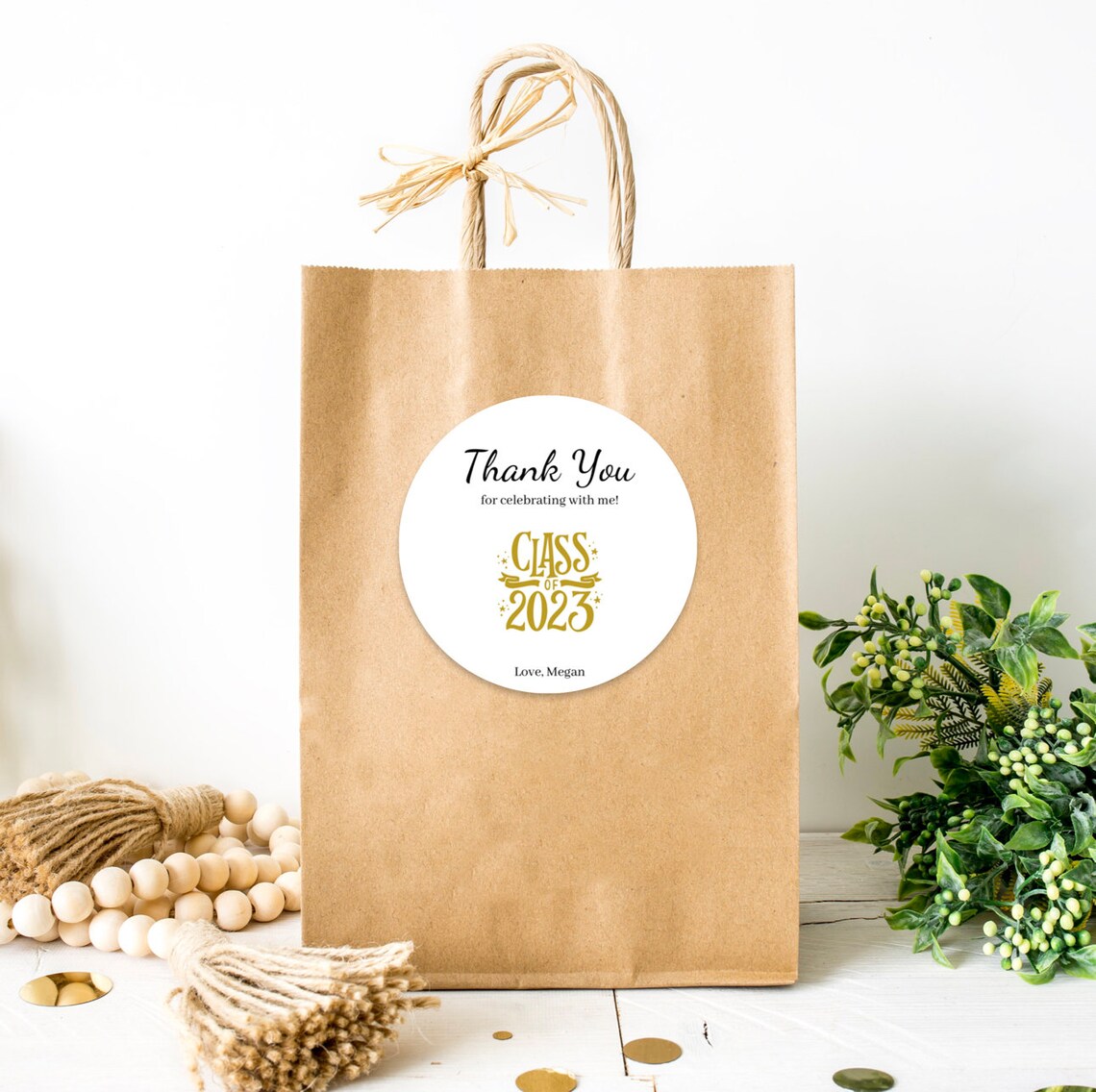 Custom Graduation Labels Round Labels Graduation Party Favor - Etsy