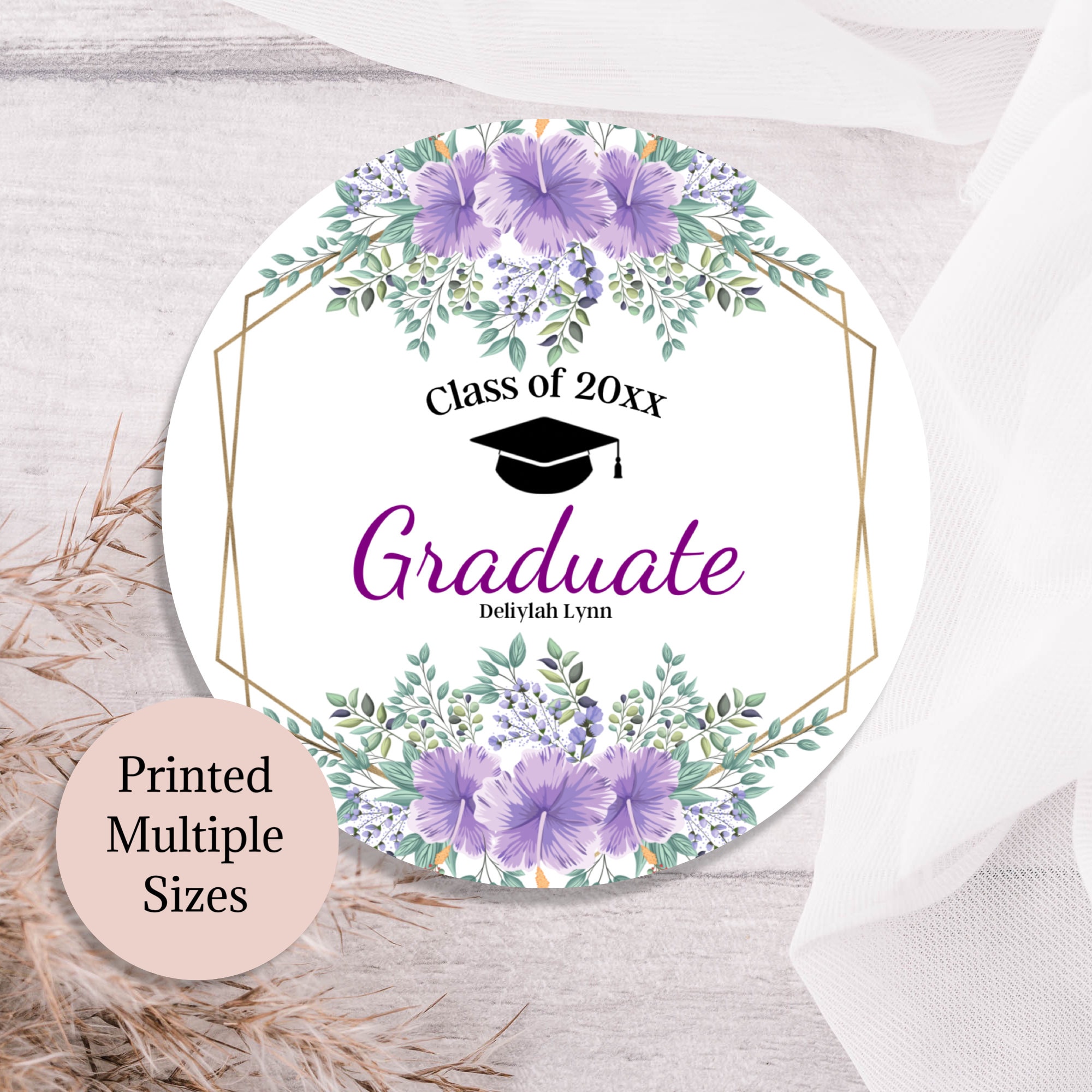 Custom Graduation Labels Round Labels Graduation Party Favor - Etsy