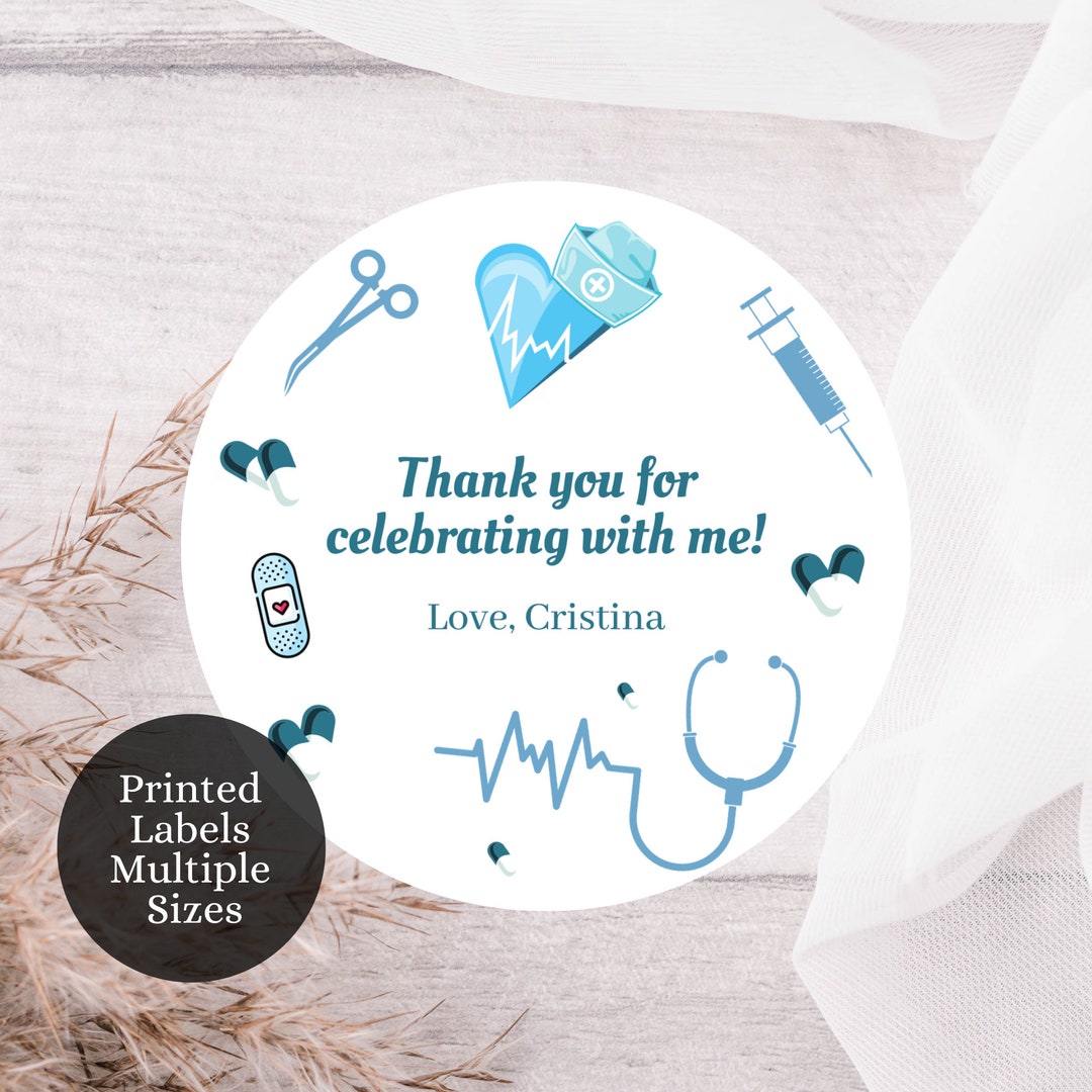 Custom Graduation Labels, Round Labels, Graduation Party Favor Labels ...