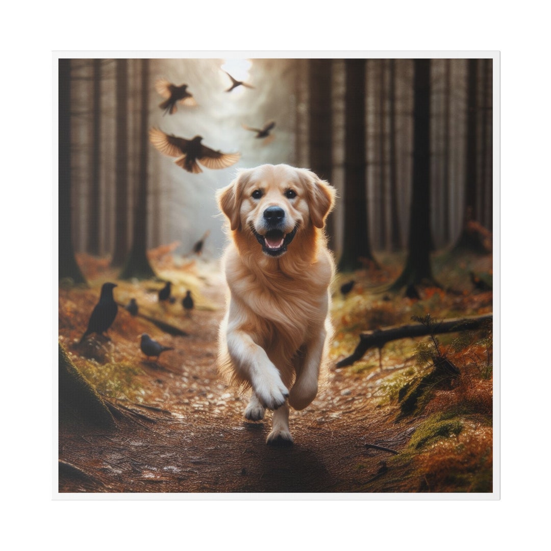 Stretched Canvas, Labrador, Smoking Cigar, Hat, Home Decor, Gift for ...