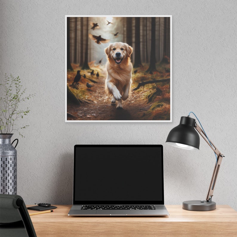 Stretched Canvas, Labrador, Smoking Cigar, Hat, Home Decor, Gift for ...