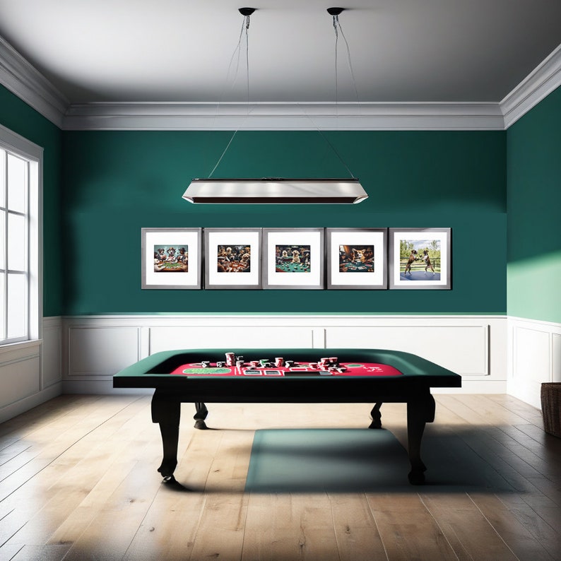 Don't Think They Are Friendly Animal Humor Card Table Pool Table Wall ...