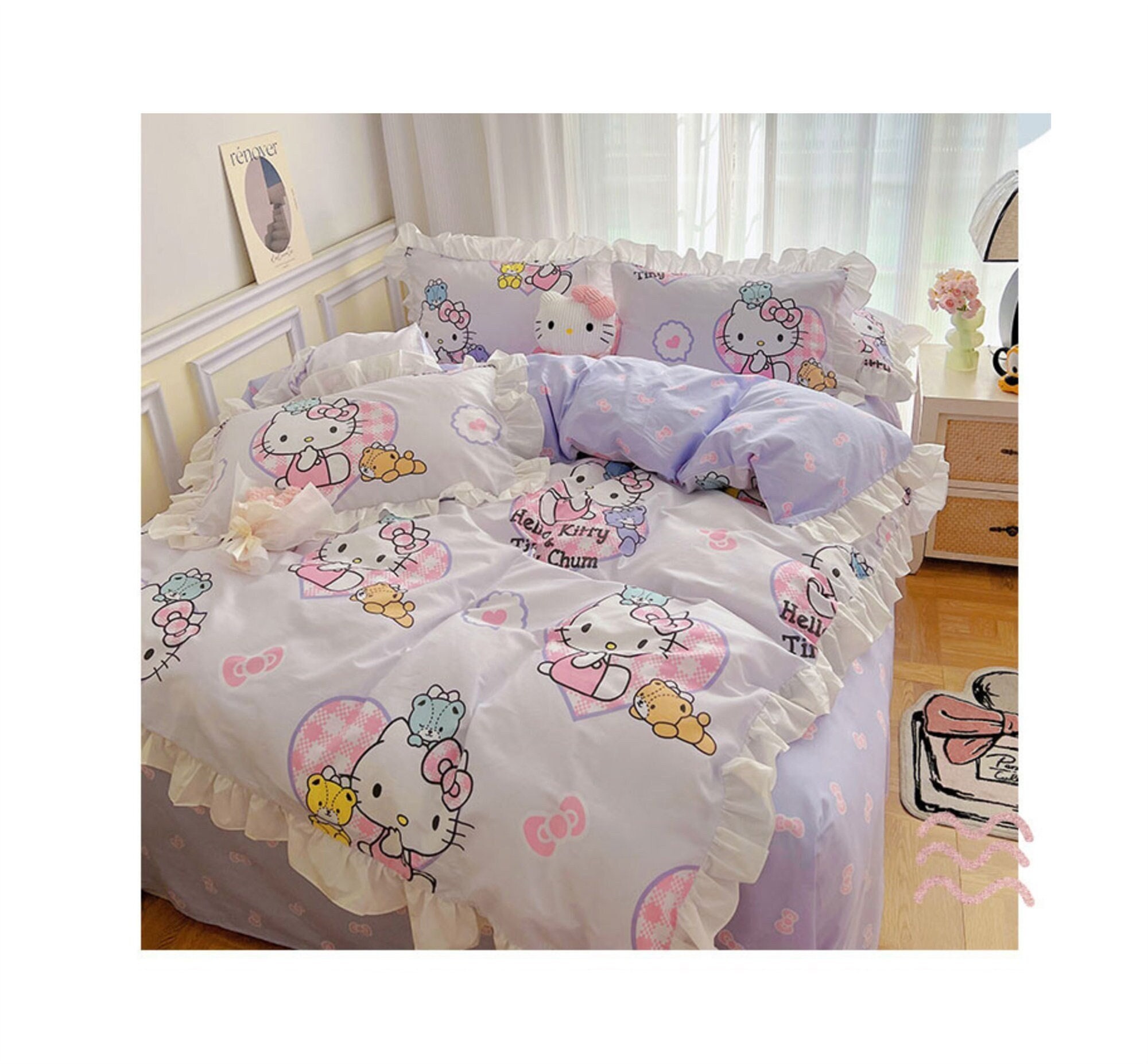 Hello Kitty Bed Set Blue