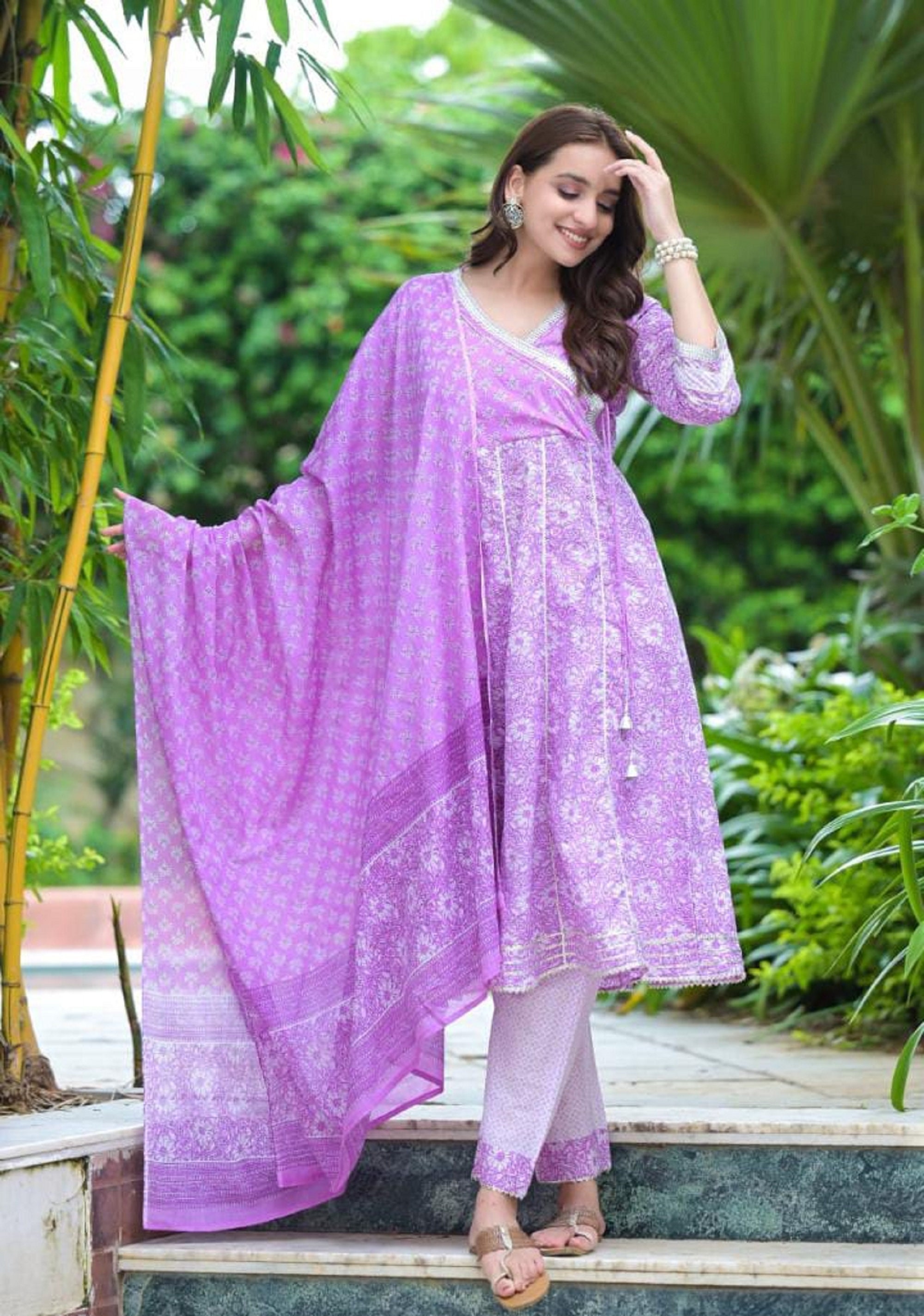 Purple Duppatta - Etsy