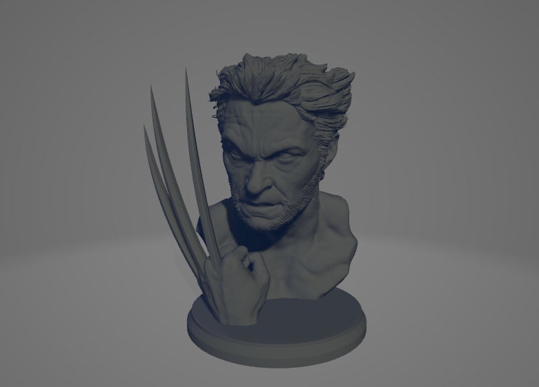 Marvel Logan Wolverine Bust STL File 3D Digital Printing - Etsy