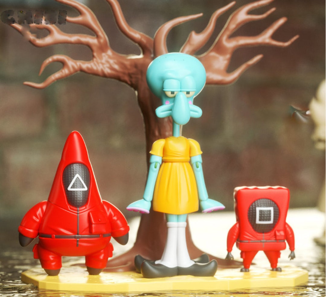 Chibi Squid Game X Spongebob Chibi STL File, 3D Digital Printing STL ...