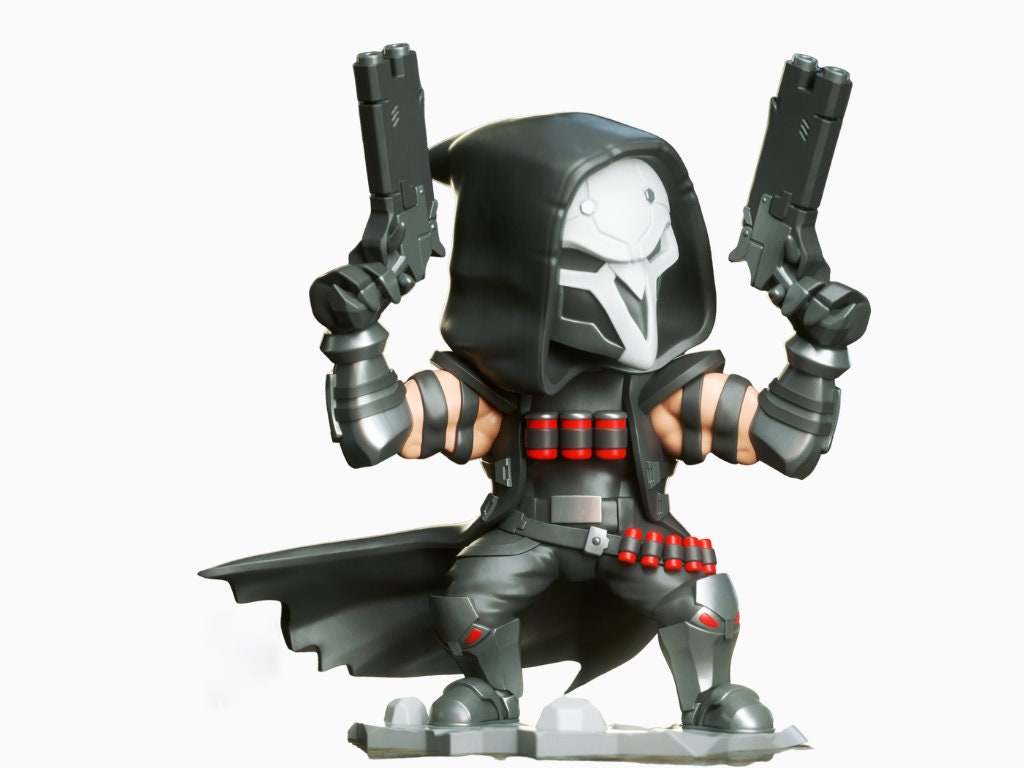 Chibi Overwatch Reaper Chibi STL File, 3D Digital Printing STL File for ...
