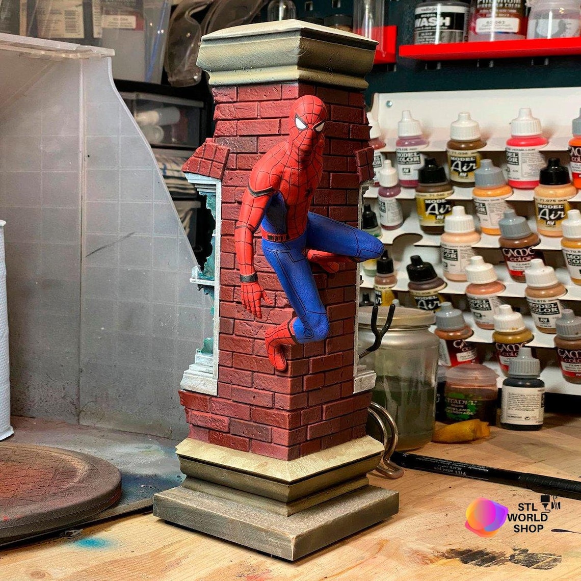 Marvel Spider-man Wall STL File, 3D Digital Printing STL File for 3D ...