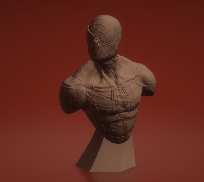 Marvel Spider-man Bust STL File 3D Digital Printing STL - Etsy