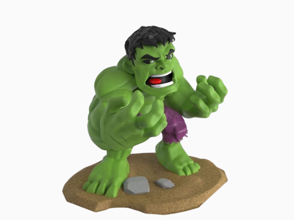 Chibi Hulk Chibi STL File 3D Digital Printing STL File for - Etsy