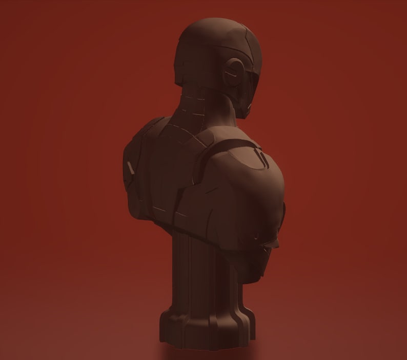 Marvel Iron Man Bust STL File, 3D Digital Printing STL File for 3D ...