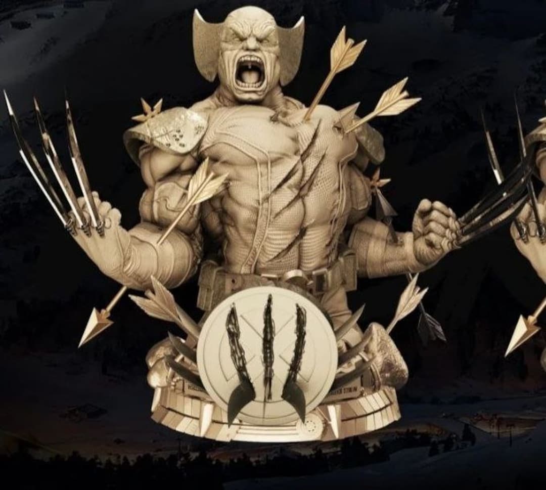 Marvel Classic Wolverine Bust STL File, 3D Digital Printing STL File ...