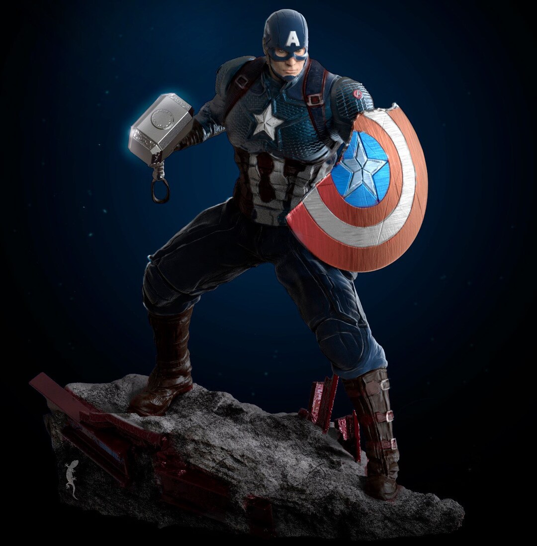 Marvel Captain America Mjolnir STL File, 3D Digital Printing STL File ...