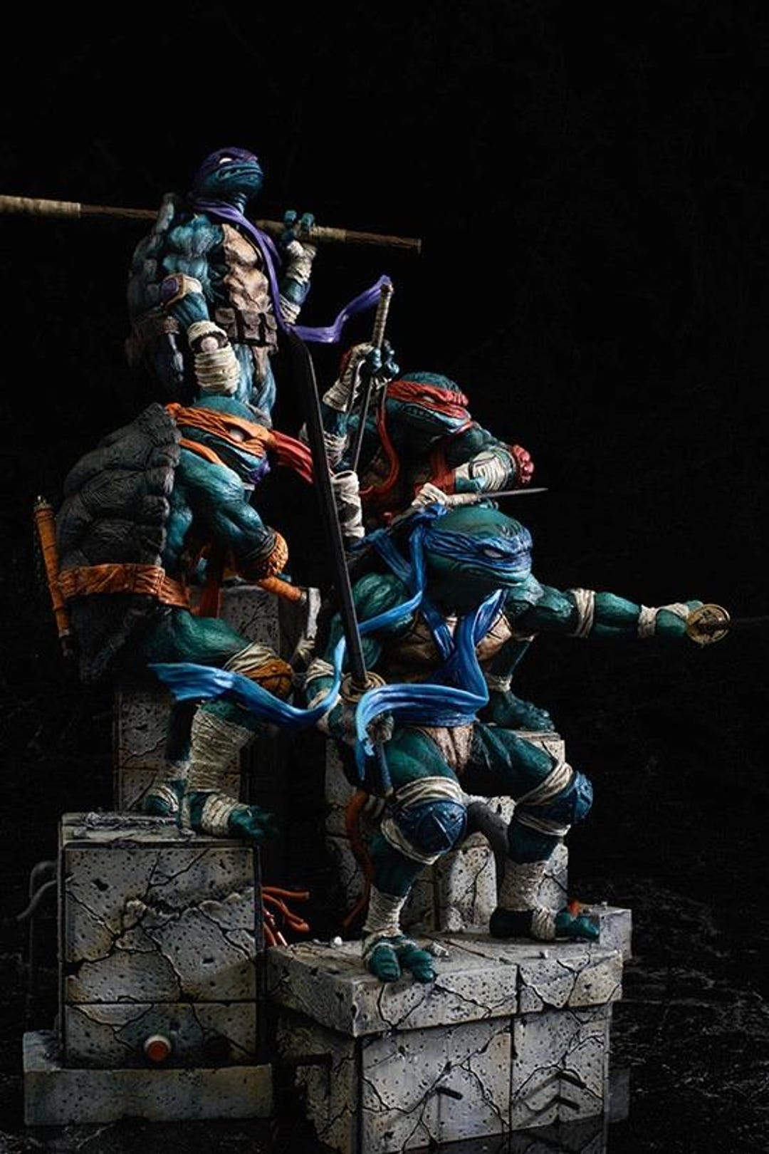 3D TMNT Diorama STL File Movie Gaming Figure for 3D Printers - Etsy