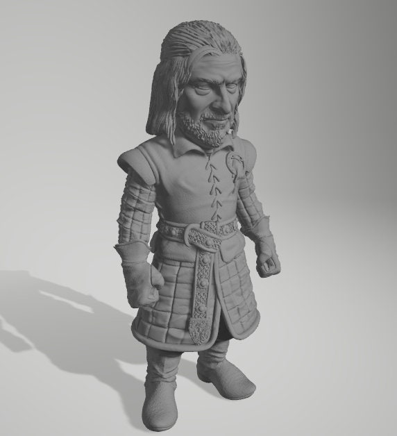 Game of Thrones Eddard Stark Chibi STL File 3D (Instant Download) - Etsy