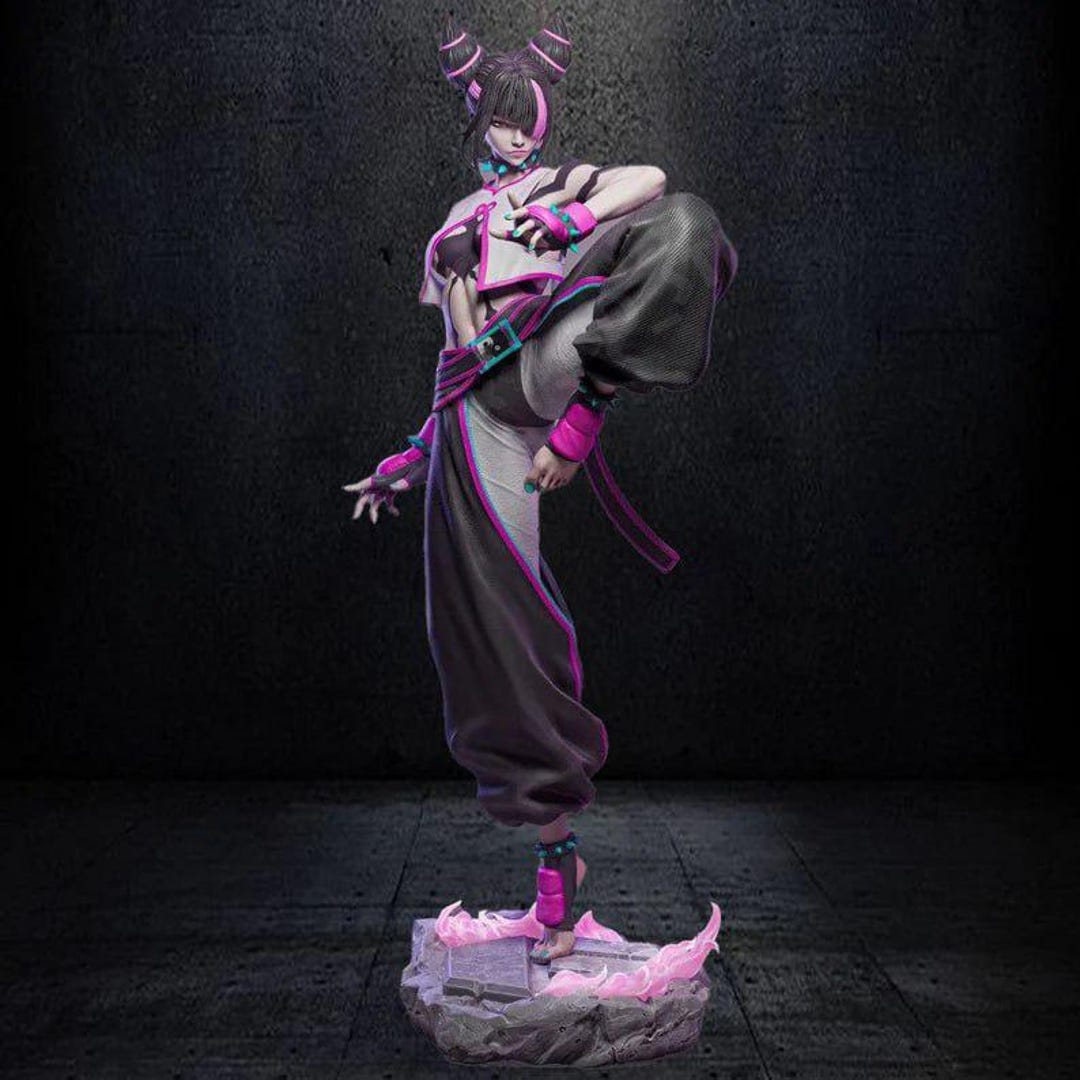 Juri 3D Print STL File Movie Gaming Character Figure for 3D Printing ...