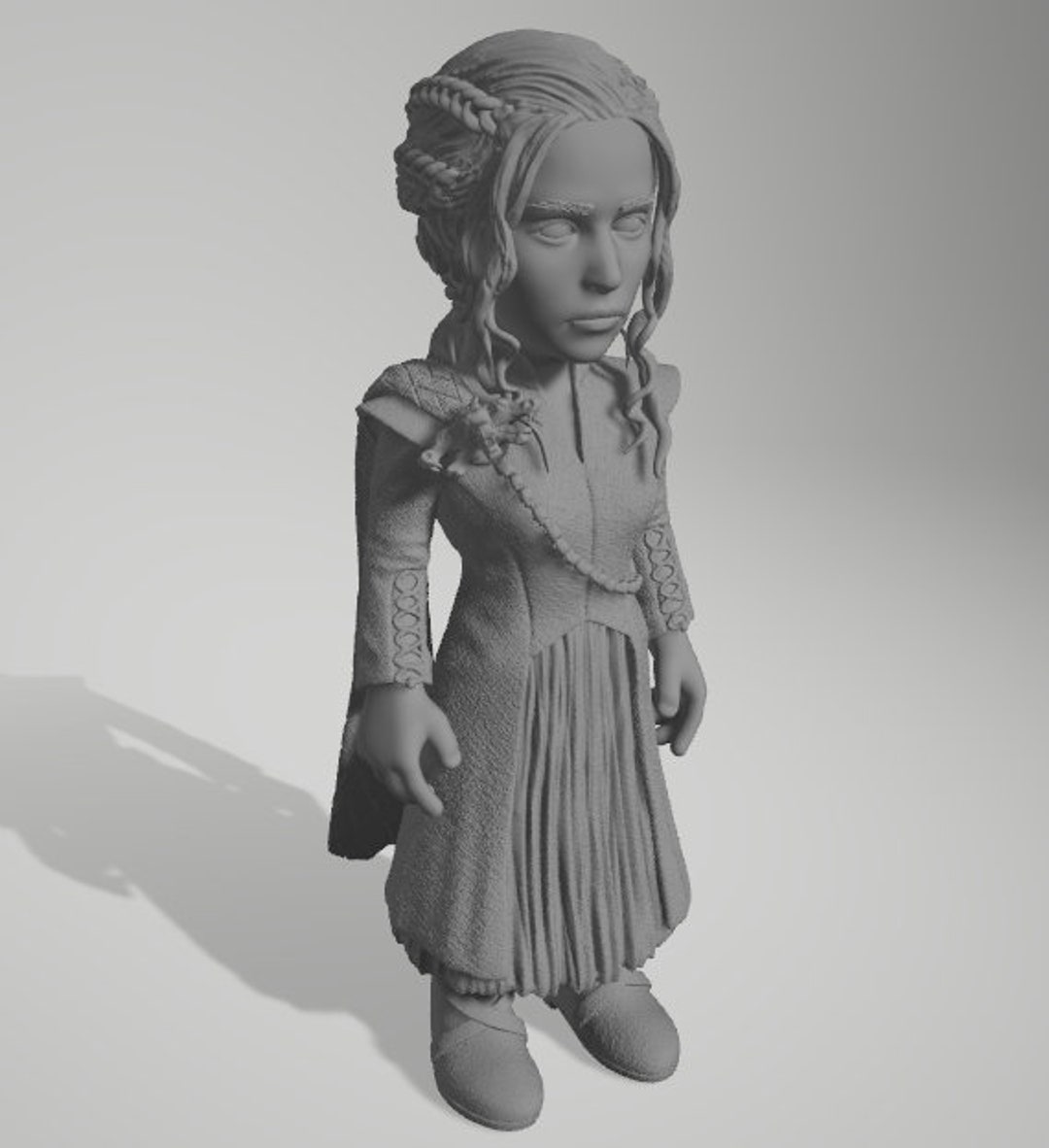 Game of Thrones Daenerys Targaryen Chibi STL File 3D - Etsy