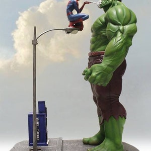 Marvel Hulk & Spider Man Diorama STL File, 3D Digital Printing STL File ...