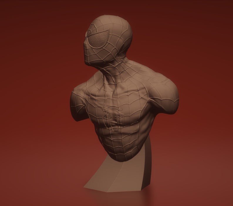 Marvel Spider-man Bust STL File 3D Digital Printing STL - Etsy
