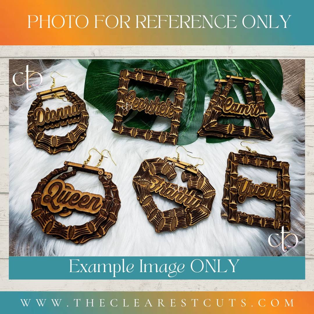 Bamboo Earrings BUNDLE | Vector File | Instant Download | Cricut ...