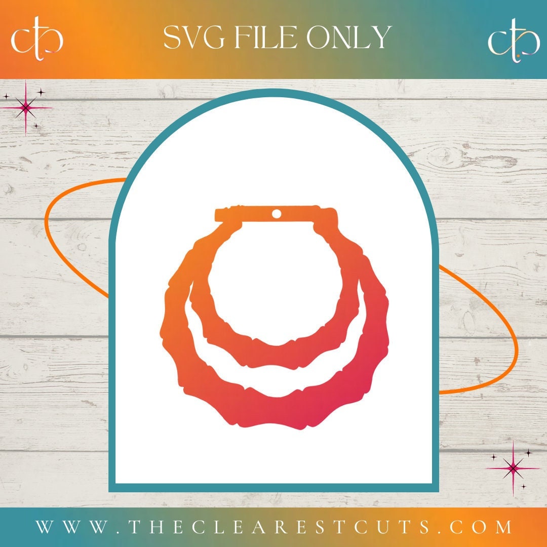 Bamboo Style | EARRING CUT FILE | Vector File | Instant Download ...