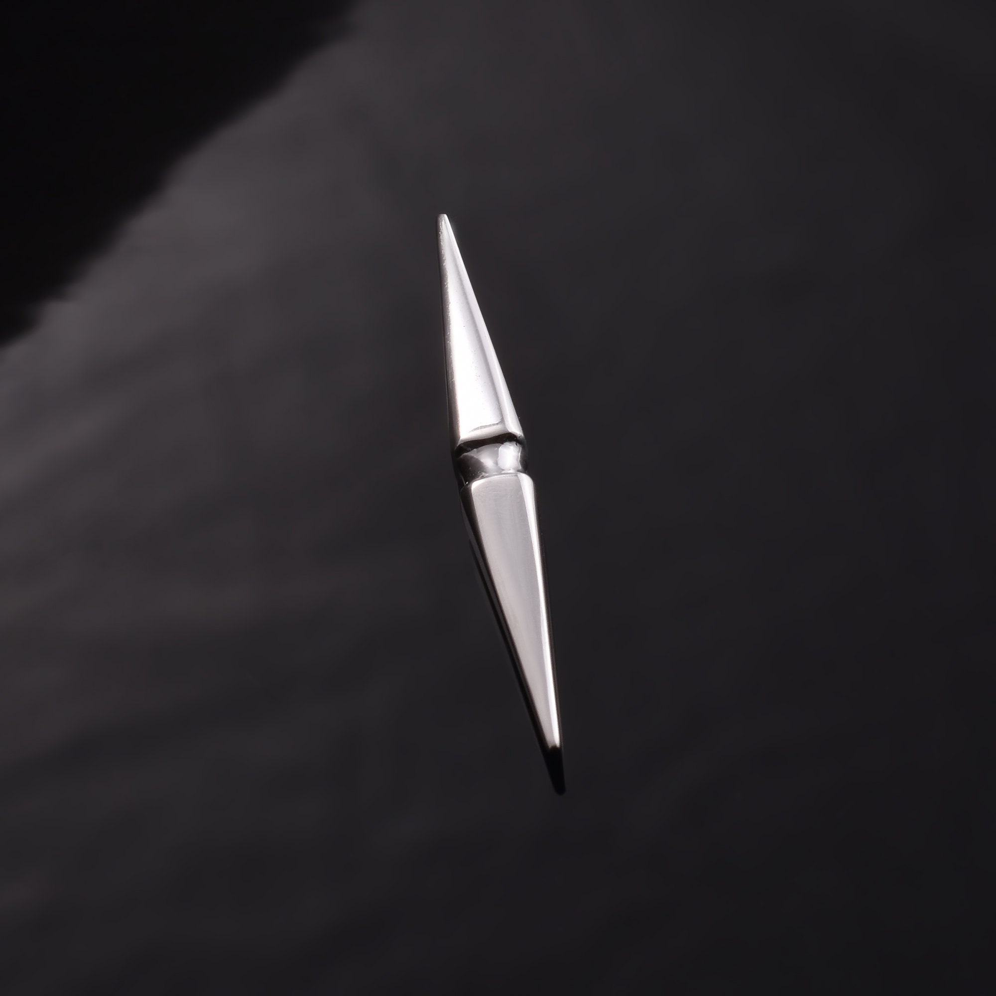 New Style Silver Tusk, Solid Tusk, Septum Piercing Tribal Jewelry Silver Horn Spike Tusk Nose ...