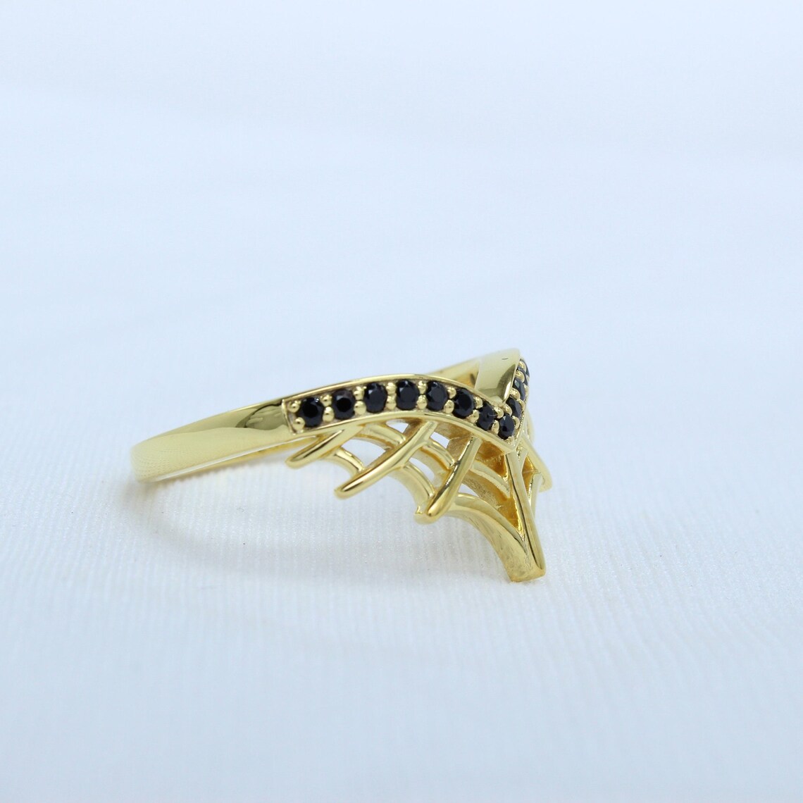 Spider Web Enhancer Ring Gothic Jewelry Spooky Ring Sterling - Etsy