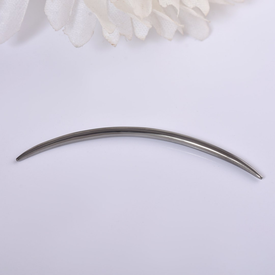 Black Plated Sterling Silver Tusk Piercing: Tribal Spike Jewelry (18G ...