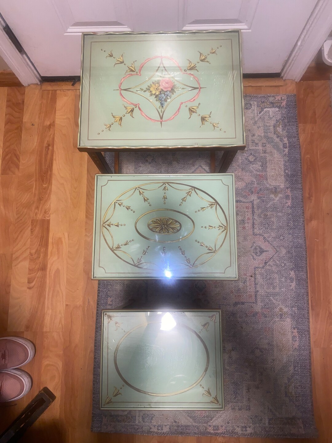 1940s Hand Painted Nesting Tables - Etsy