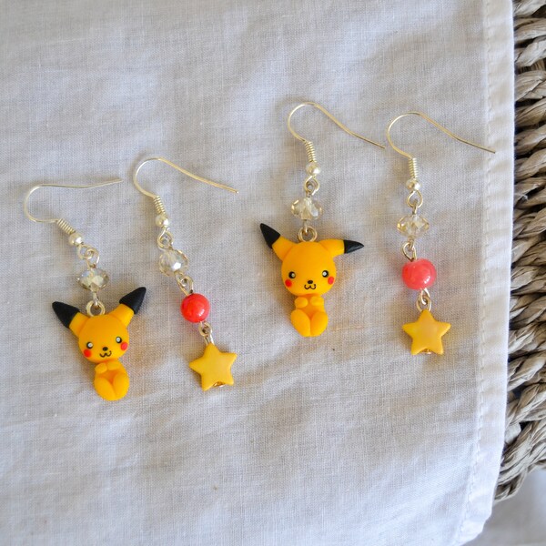 Polymer clay pikachu - Etsy France