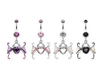 Gothic Belly Button Ring - Etsy
